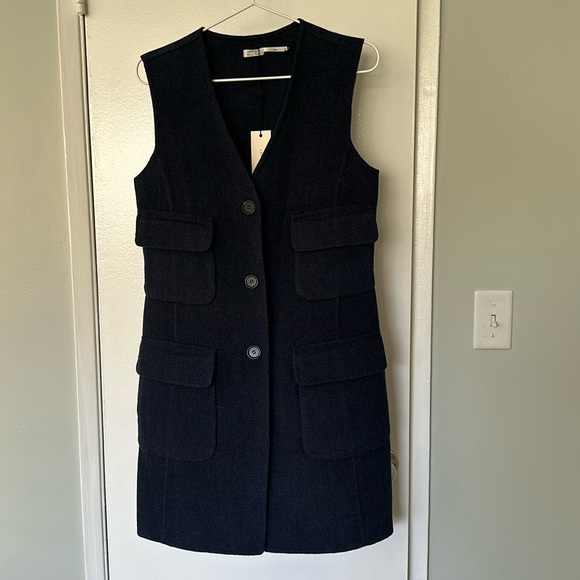 Leon Max | Jackets & Coats | Leon Max Navy Wool Vest Small | Poshmark